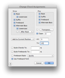 Chord Positioning and Alignment - Finale